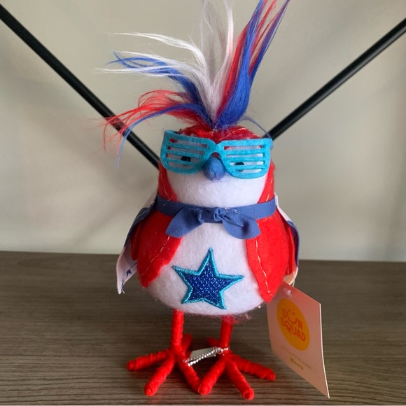 Sun Squad | Other | Nwt Featherly Friends Hero Red White Blue Bird Sun ...
